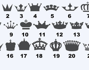 Gold crown stickers | Etsy