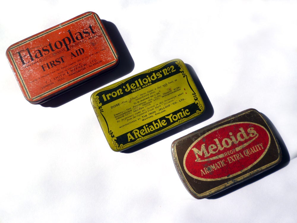 Advertising Tins, Small Tins With Lids, Vintage Advertising, Medication ...