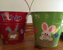Popular items for metal easter bucket on Etsy