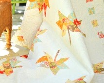 Popular items for maple leaf quilt on Etsy