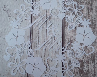 Unique papercut flowers related items | Etsy