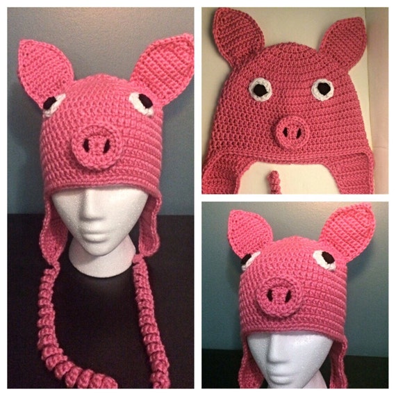 Crochet Pig Hat