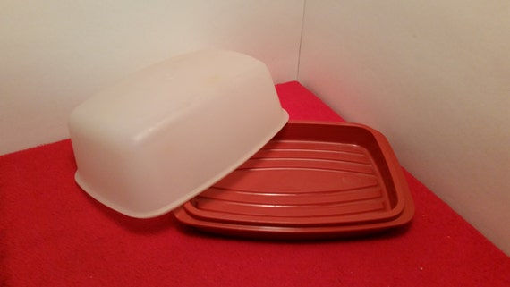 vintage tupperware meat keeper container / tupperware ham