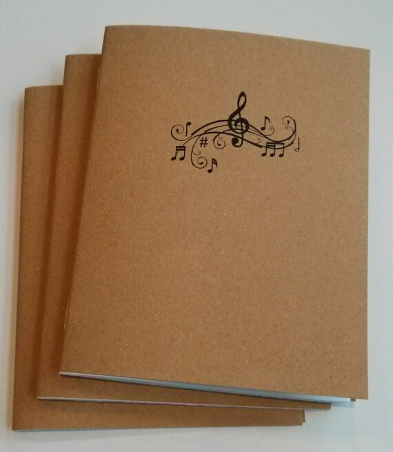 Musical Notes Mini Notebook diary journal party favors