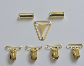 Gold suspenders | Etsy