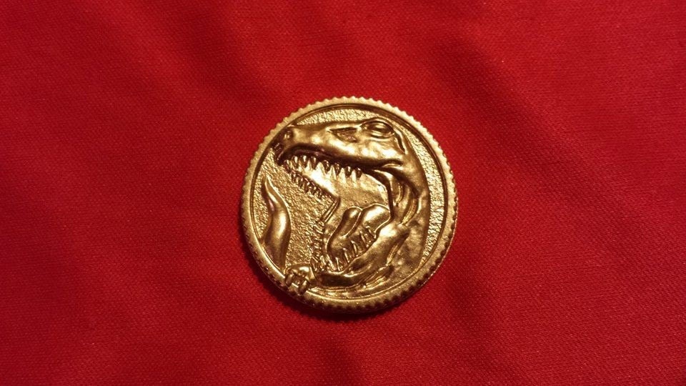 Mighty Morphin Power Rangers Red Ranger coin by MMPRProps on Etsy