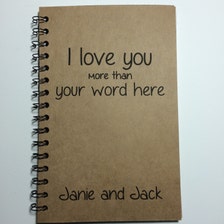 I Love You more than, Your Word, Custom, Personalized, Journal ...