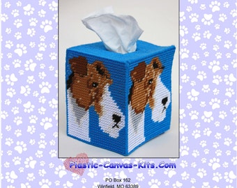 Basenji Dog 3-D Tissue Topper-Plastic Canvas Pattern PDF