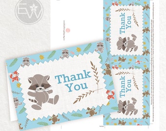 Raccoon thank you | Etsy