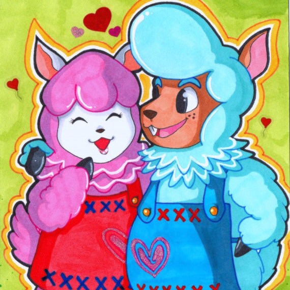Animal Crossing New Leaf Reese & Cyrus Marker by SamseySketches