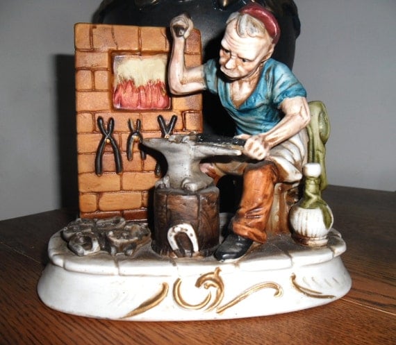 Miniature figure Blacksmith Farrier by LaBoutiqueDeValentin