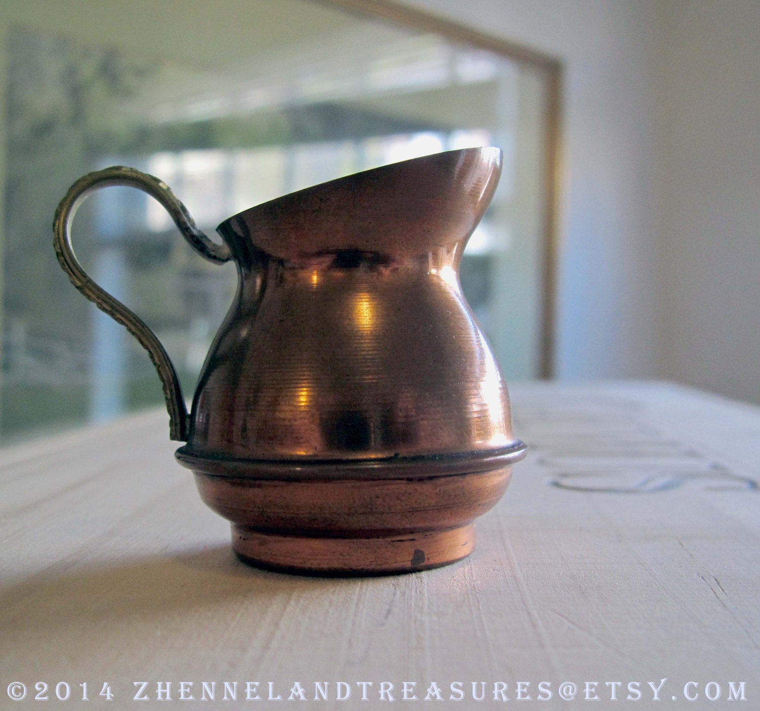 Miniature Copper Pitcher/ Vintage/ Handmade Copper, Beautifully Crafted ...
