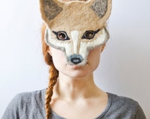 Popular items for coyote mask on Etsy