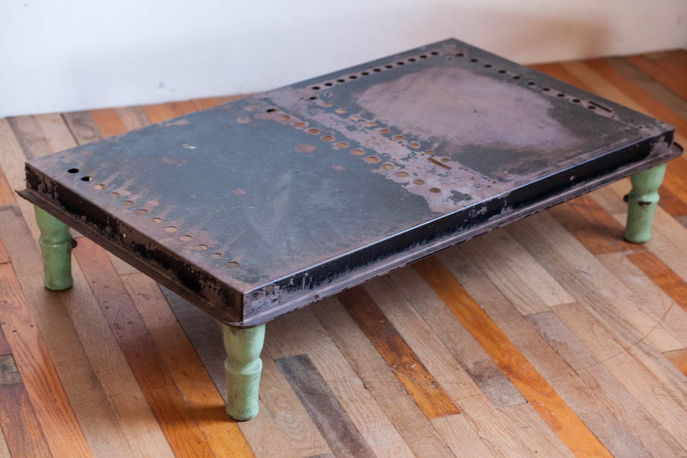 Eclectic Industrial Low Steel Table – Haute Juice