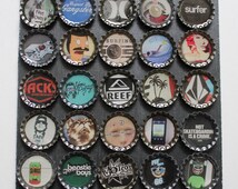 Popular items for bottle cap wall art on Etsy