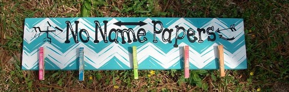 No Name Papers Board for the Teachers by craftigirlcreations