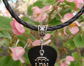 Guitar Pick Necklace Choice 12 Colors by CraftyCutiesbyDesign