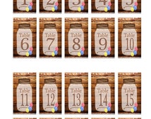 Popular items for mason jar table on Etsy