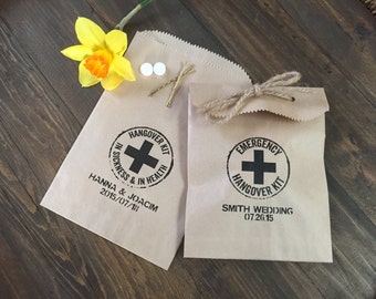 Wedding Hangover Kit Bags Love is the Best by SALTEDDesignStudio