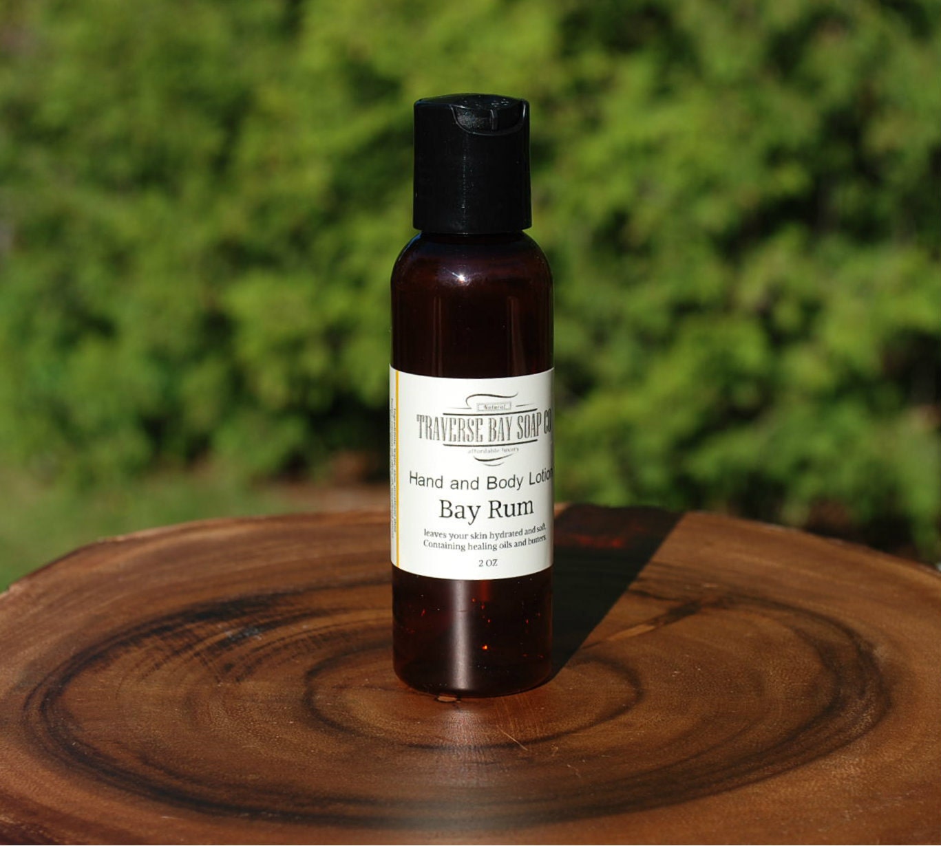 Bay Rum. Moisturizing Hand & Body lotion 2oz. travel size.A