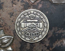 Silver Odd Fellows / Secret Society Coin - All Seeing Eye + Esoteric ...