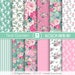 Digital Paper Violet Digital Paper Pack Digital Scrapbooking