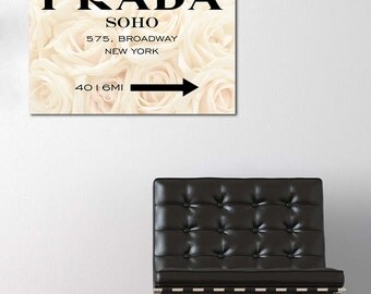 Exclusive design/ Prada sign/ Prada poster/ Prada Soho/ Fashion ...