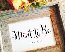 Unique mint wedding signs related items | Etsy