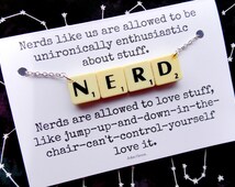 Popular items for scrabble necklace on Etsy