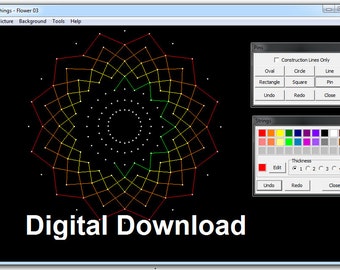 String Art computer program. (Instant Digital Download)