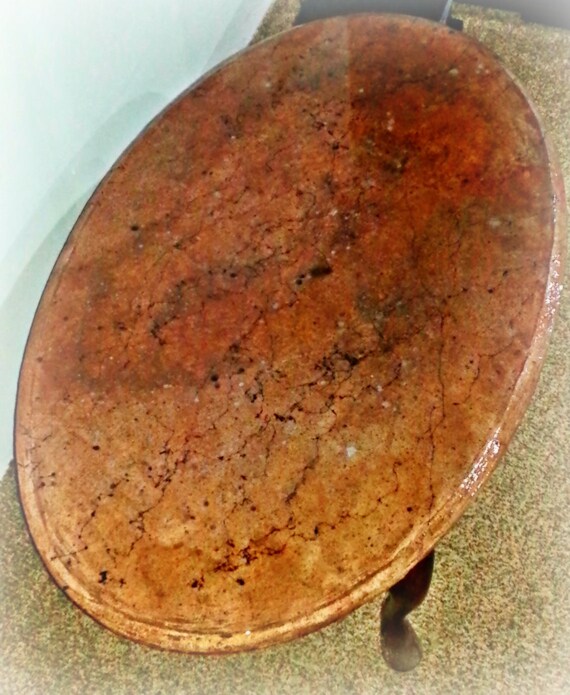 Red Granite Granicrete Coffee Table One of a kind table with