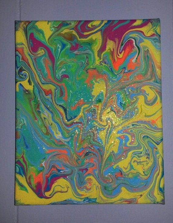 Items similar to Original abstract acrylic painting by a talented ...