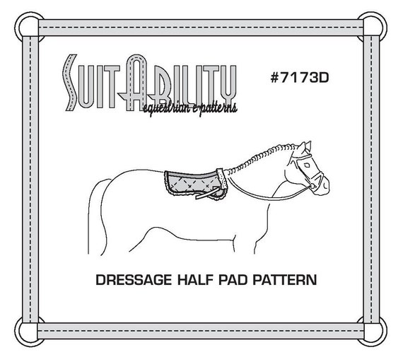 PDF Dressage Half Pad Pattern