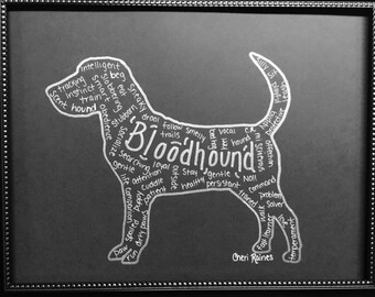 Popular items for bloodhound dog on Etsy