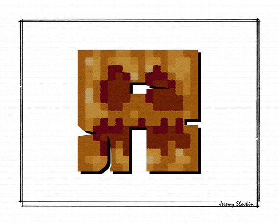 Items similar to Minecraft custom NAME(S) print wall art INDIVIDUAL ...