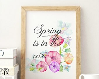 Spring word art | Etsy