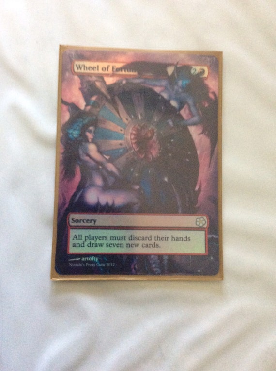 Mtg Wheel of Fortune Foil Alter by ParadoxAlters on Etsy