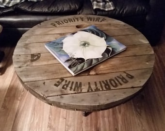 Cable reel table | Etsy