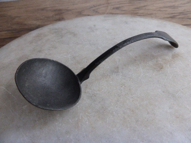 Antique English Pewter sauce spoon small ladle by John Yates Birmingham ...