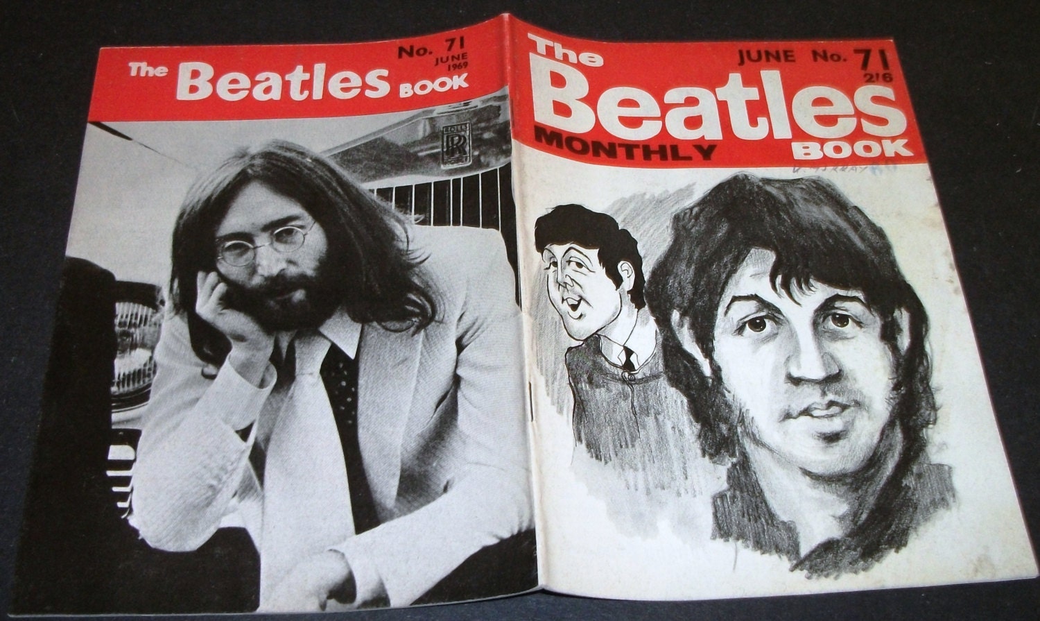 Original 1969 The Beatles Monthly Book by hobohillfarm on Etsy