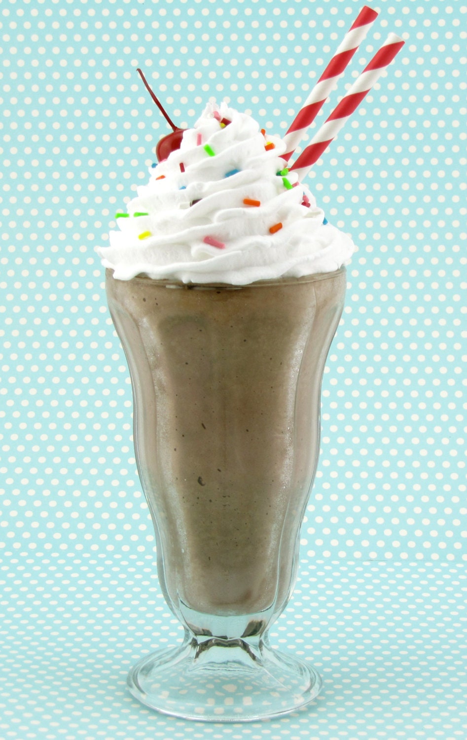 Fake Chocolate Milkshake. Retro Inspired Milkshake For Your