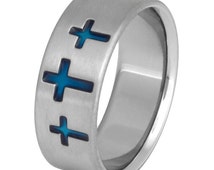 Popular items for christian cross ring on Etsy