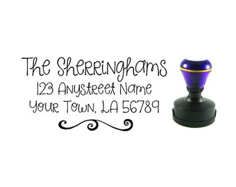 Custom Personalized SELF INKING address or save the