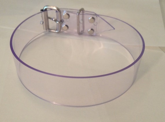Clear PVC Collar by RabidGirlScout on Etsy