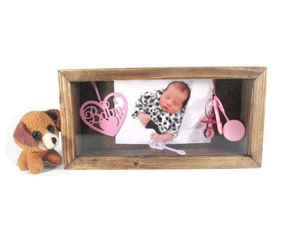 Shadow Box Rustic Display Case Memory Keepsake Box Home