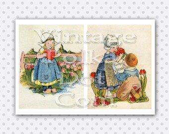 Dutch boy and girl | Etsy