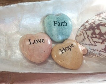 Popular items for love faith hope on Etsy