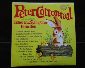 Vintage Retro Children's Vinyl Record Albums LP-1960's-Peter Cottontail ...
