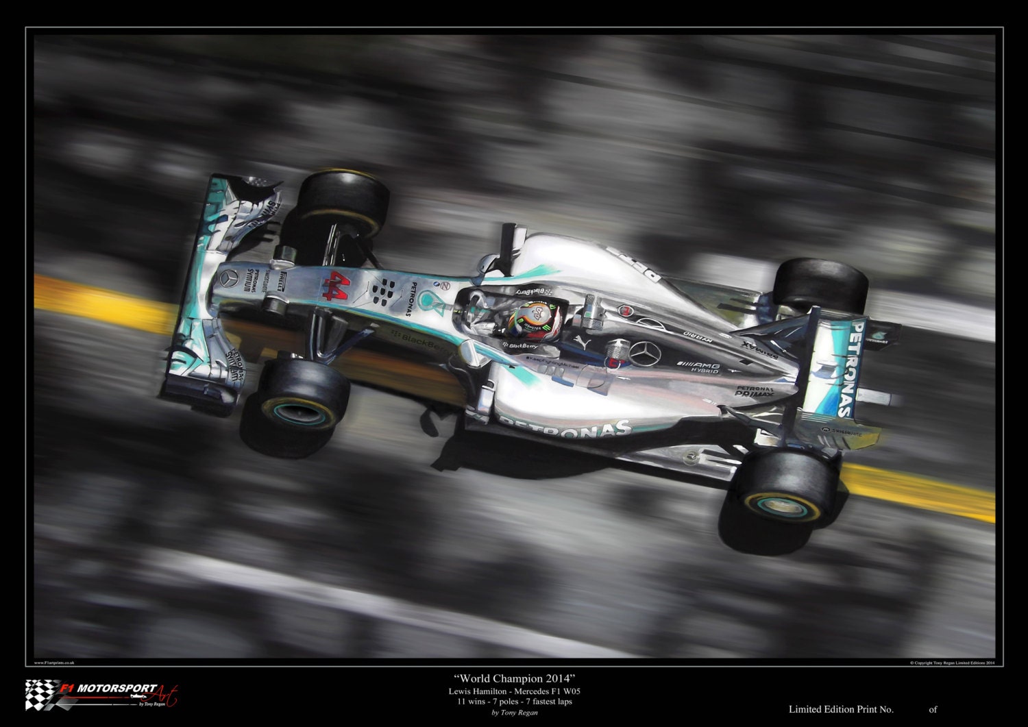 Lewis Hamilton World Champion 2014 F1 Mercedes W05