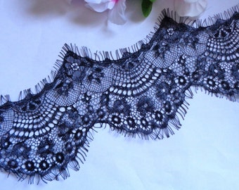 Unique black lace trim related items | Etsy